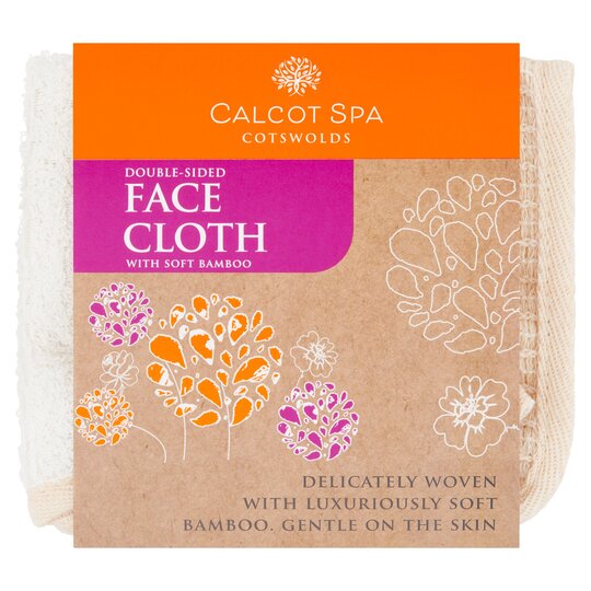 Calcot Manor Bamboo Double Sided Facecloth | Really Good Culture