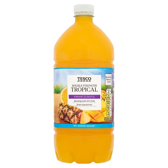Tesco Double Strength Tropical Squash No Added Sugar 1.5L | Really Good ...