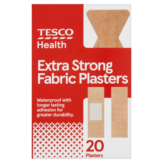 Tesco Health Extra Strong Fabric Plaster 20 Pack | Really Good Culture